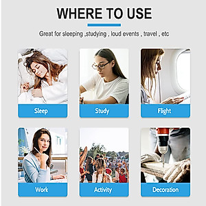 LYSIAN Slim Fit Foam Ear Plugs for Sleeping Women, Kids Small-100 Pairs, 35dB SNR Noise Reduction Earplugs for Sleep, Snoring, Work, Shooting Loud Noise, Lake Blue