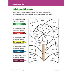 Scholastic Success with Sight Words Workbook