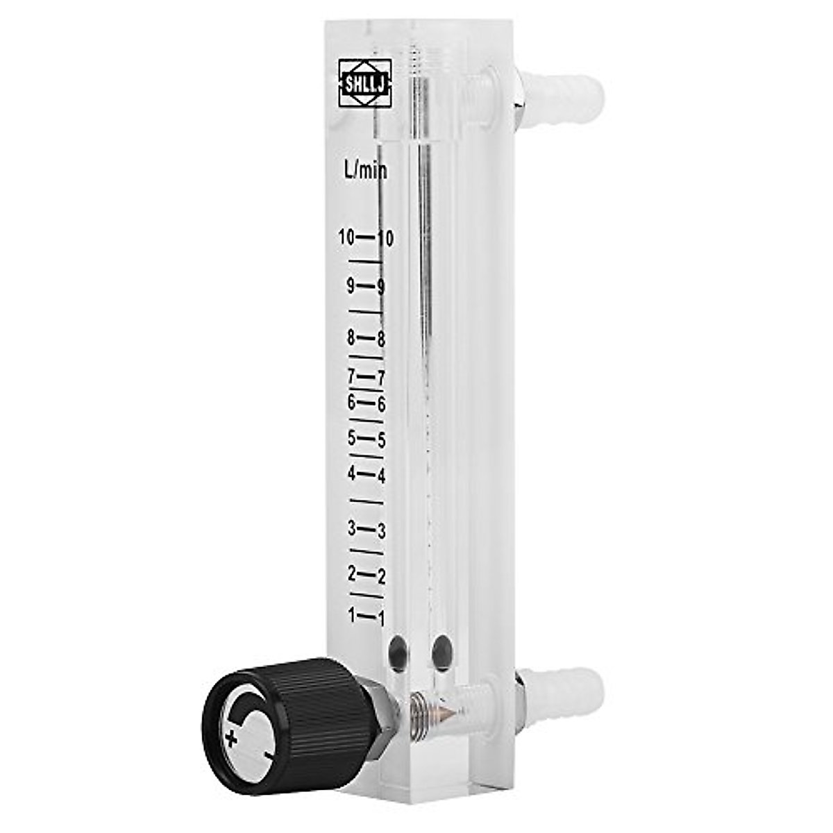 LZQ-7 Flowmeter 1-10 LPM, Air Flow Meter with Control Valve Acrylic Oxygen/Air/Gas Flowmeter Measurement Tools