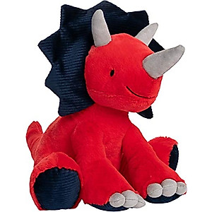 GUND Carson Triceratops Dinosaur Plush Stuffed Animal, Red and Blue, 12"