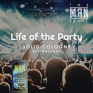 Life of the Party Solid Cologne - Natural Men's Cologne - Life fo the Party Wax Cologne, Travel Size Cologne for men - natural mens cool water cologne (3/4 oz (Pack of 1), Life of the Party)