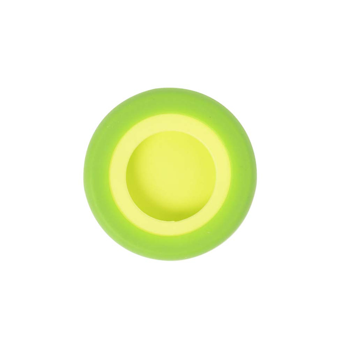 Food Huggers Set of 2 Reusable Silicone Food Savers - Small Sizes - Patented Product - Green and Yellow