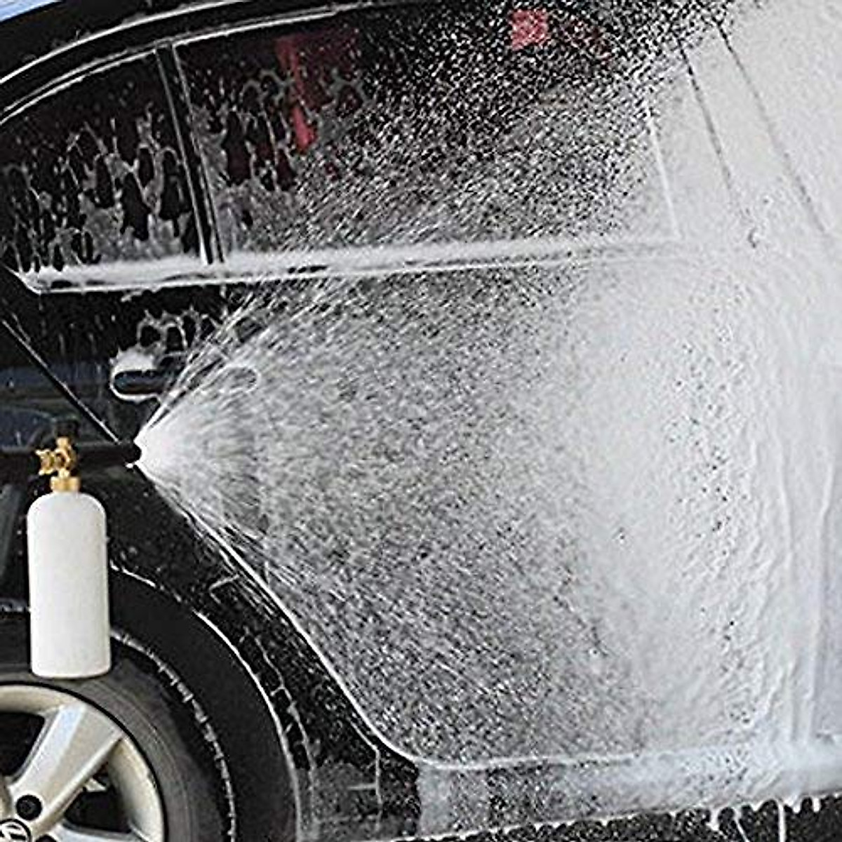 Twinkle Star Foam Cannon 1 L Bottle Snow Foam Lance with 1/4" Quick Connector, 5 Nozzle Tips for Pressure Washer