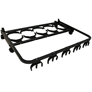 American Sound Connection 5 Guitar Rolling Cart Stand Pro Audio Stage, Studio or Display Rubber Divider Electric or Acoustic Guitar Holder