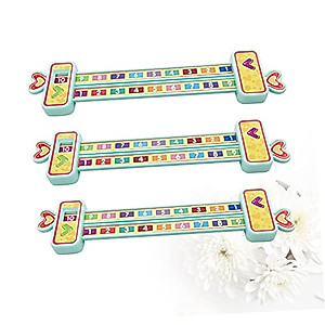 Ciieeo 3PCS Wooden Toys Wooden Puzzles Puzzles Puzzles Numbers Matching Toy Montessori Math Toy Early Educational Stationery Cartoon Teaching aids Material Ruler