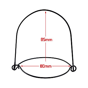 Bignc 12 Pack Black Stainless Steel Wire Handles Hangers for Regular Mouth Mason, Ball, Canning Jars