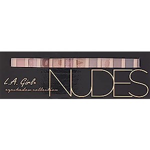 L.A. Girl Beauty Brick Eyeshadow, Nudes, 0.42 Ounce, Powder