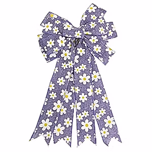 Decorative Seasonal Bows & Ribbons (Purple Daisy)