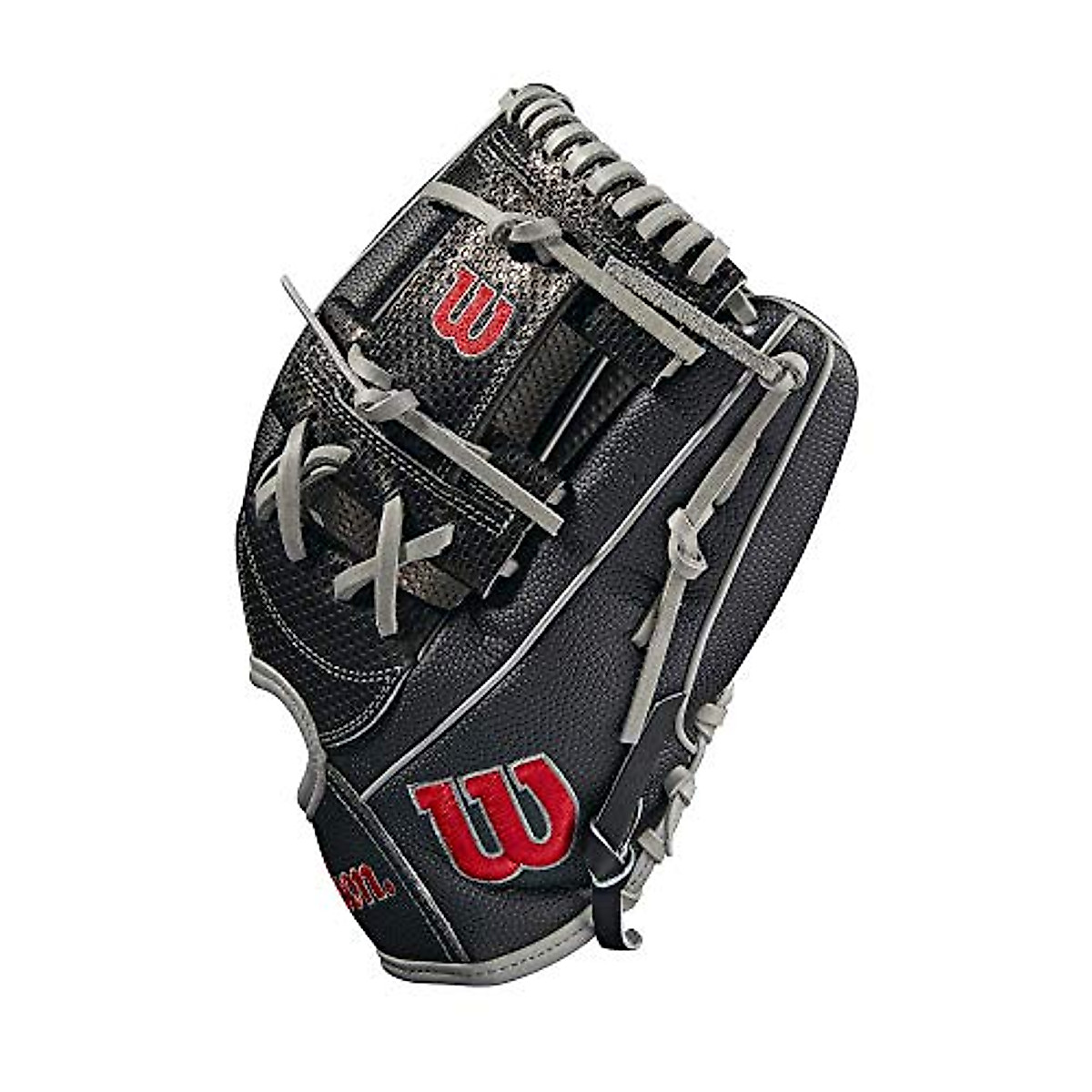 WILSON A2000 Spin Control Fastpitch H12 w/SuperSkin (Infield) - Right Hand Throw,12",Black, large, WBW10022112