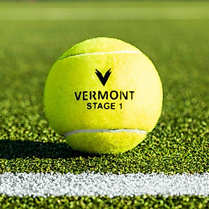 Vermont Mini Green Tennis Balls [Stage 1] | ITF Approved Tennis Balls – All Court Surfaces