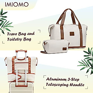imiomo 3 Piece Luggage Sets,Suitcase with Spinner Wheels,Luggage Set Clearance for Women, Lightweight Rolling Hardside Travel Luggage with TSA Lock (Beige, 5PCS)