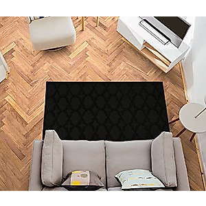 Garland Rug Sparta 3 ft. x 5 ft. Area Rug Black