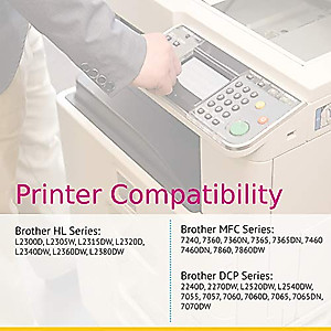 CS Compatible Toner Cartridge Replacement for Brother TN660 TN630 TN-660 TN-630 3 Pack Black