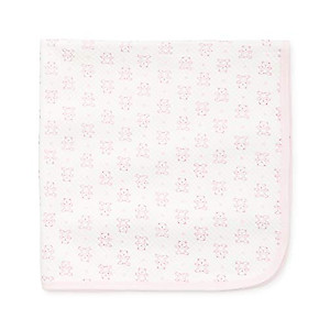 Little Me Blankets for Baby Marshmallow Bear Swaddling Receiving Blanket