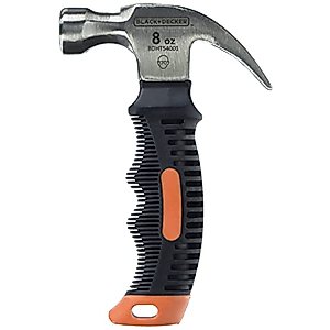 BLACK+DECKER Stubby Small Hammer, 8oz (BDHT54001)