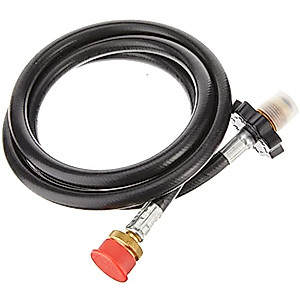 Coleman Gas Grill | Portable Propane Grill | RoadTrip 285 Standup Grill, Red & High-Pressure Propane Hose and Adapter