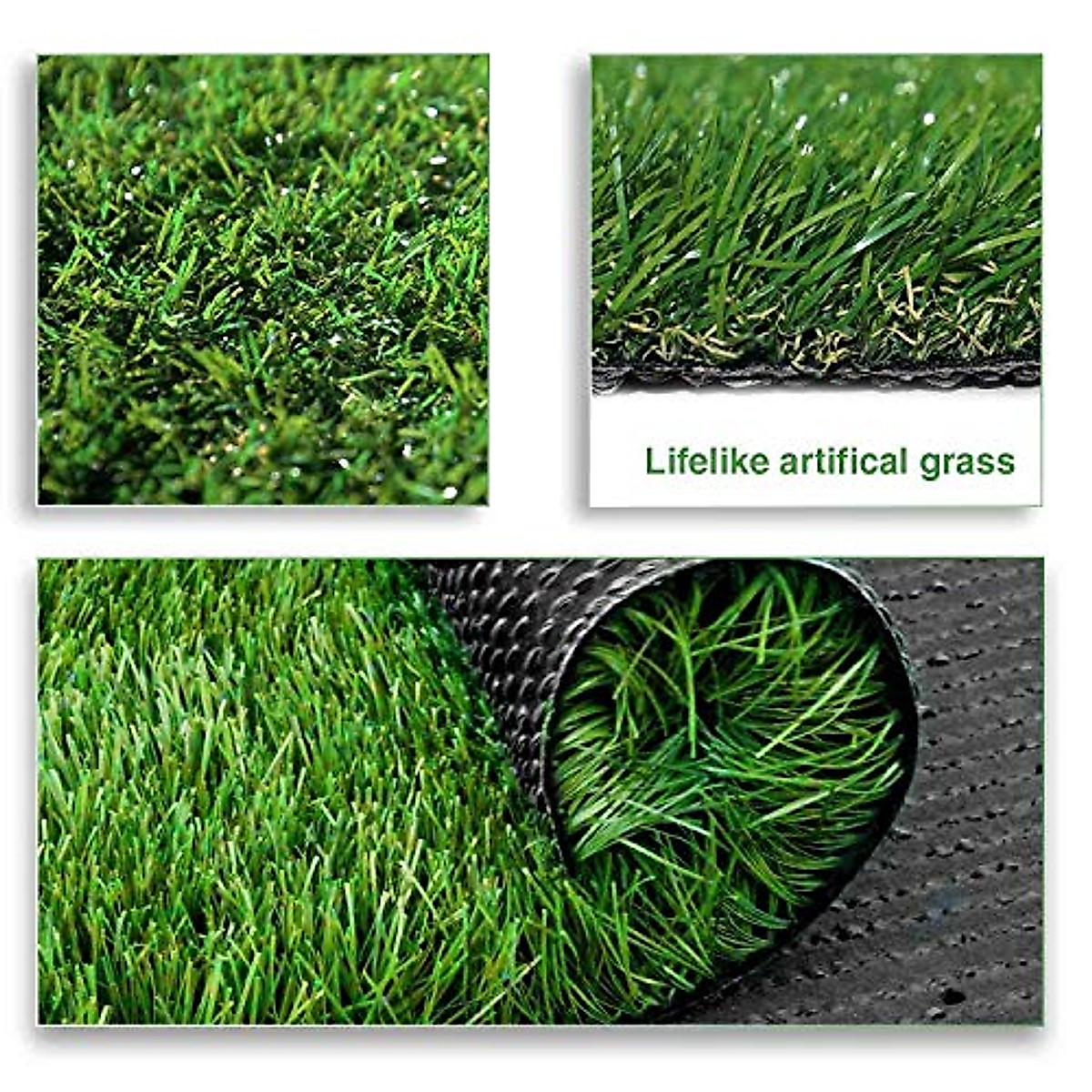 Artificial Grass Turf Customized Sizes, Artificial Lawn for Dogs, 20MM Thick Faux Grass, Synthetic Outdoor Indoor Rug Area 2FTX18FT(36 Square FT)