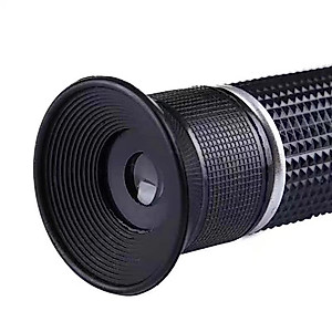 Holyavision Handheld Refractometer Portable Refractor Test Fruit Brix Meter Sweetness Test Brix Meter, 0-50%