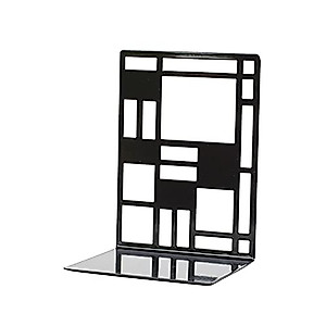 HALOU Heavy Duty Book End, Non-Skid Bookend, Metal Book Ends for Shelves, Book Support Stopper for Movies, Magazines,