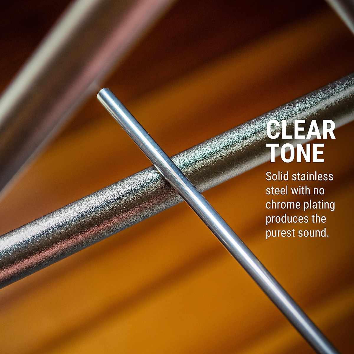 Treeworks Chimes TREbtr-LTE Lite Studio-Grade Stainless Steel Triangle Beater/Striker, Black