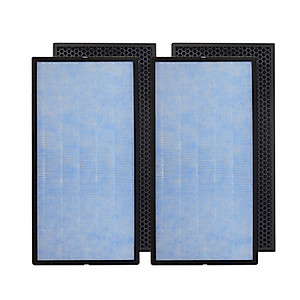 PUREBURG Replacement Filter Compatible with Gocheer GH-Monster & CLEANFORCE MEGA1000 & MOUNTO Extra large Air Purifiers,1-Pack (2 Filters) H13 HEPA 4-Stage Filtration Activated Carbon