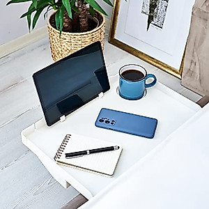 STURDYSHELF Large Bedside Shelf for Bed with Adjustable Tablet Phone Holders & Cupholder, Bed Shelf for College Dorm, Bunk Bed, Loft Bed, Floating Nightstand, Bed Table, Bedside Tray, Caddy