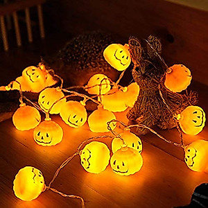 1m/2m/3m Halloween Pumpkin Led String Lights Garden Home Party Decoration Holiday String Light Halloween Lights 2M 20 LEDs（Arrived in About 15 Days）