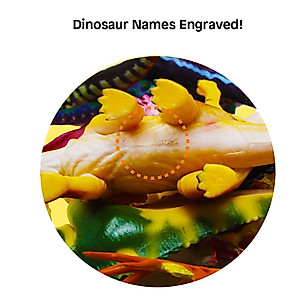 Boley 18 Pack 4" Dinosaur Toy Set - Educational Dinosaur and Mammoth Figures - Realistic Toys for Kids - Perfect for Learning and Play - Great Birthday Party Favors - Safe & Durable - Ages 3+