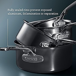 Hestan - NanoBond Collection - Titanium Stainless Steel 2-Quart Sauce Pan with Lid - Toxin, PFAS, & Chemical Free Clean Cookware, Induction Cooktop Compatible