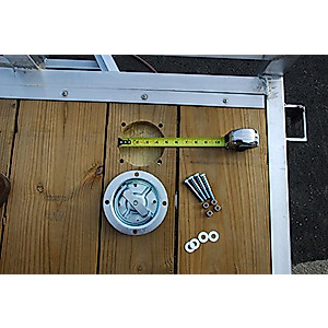 Mac's Tie Downs 330004 360 Degree Swivel Stainless Steel Recessed D-Ring for Tie Down Anchor - 6,000 lb Load Capacity