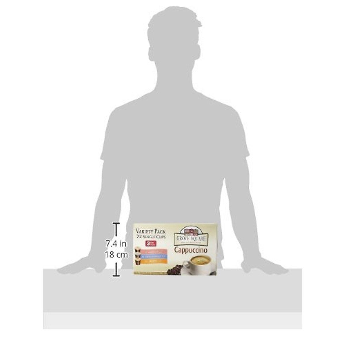 Grove Square Cappuccino Variety Pack, 72 Single Serve Cups