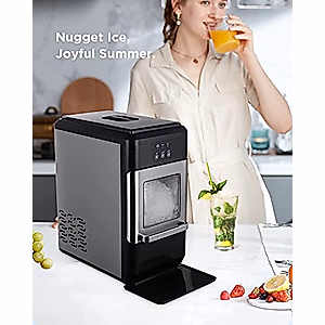 Northair Countertop Nugget Ice Maker 44lbs Per Day with a Ice Scoop