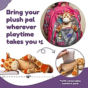 WILD BABY Giraffe Stuffed Animal - Heatable Microwavable Plush Pal with Aromatherapy Lavender Scent for Babies and Kids - Stuffed Giraffe Plush 12"