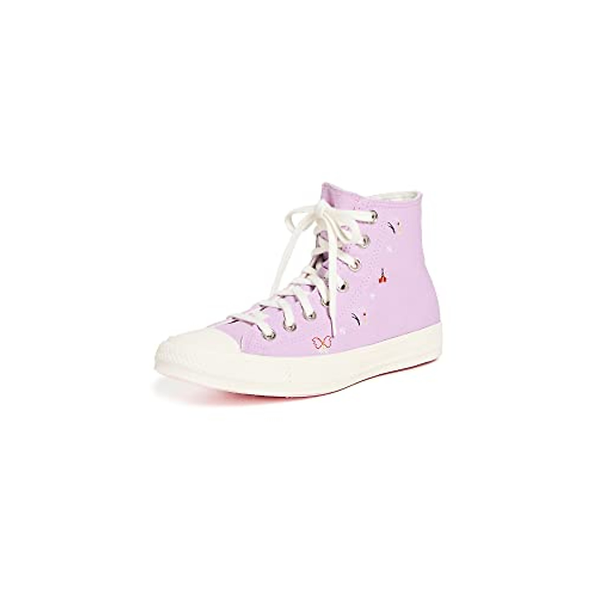Converse Women's Chuck Taylor All Star Sneakers, Vapor Violet, Purple, Off White, 7.5 Medium US