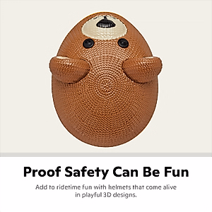 Schwinn Bike Helmet for Infant Toddler Kids in 3D Character Design, Lightweight, Infant Size For Boys and Girls Age Up 3 Year Old, Suggested Fit X-Small (44 - 50cm), Teddy Bear