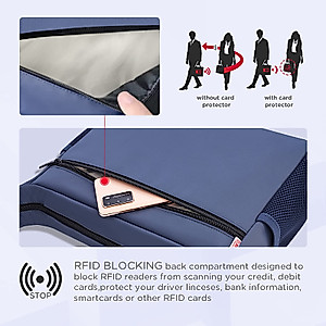 OIWAS Messenger Bag for Ladies Medium Size - RFID Blocking Pocket Anti Theft Crossbody Bag Lightweight Travel Daypack Purse fits 9.7 Inch Satchel Multi Compartments Handbag