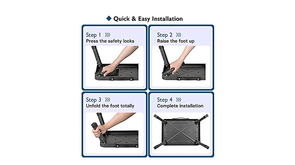 BONTEC One Step Stool - Portable, Foldable & Sturdy