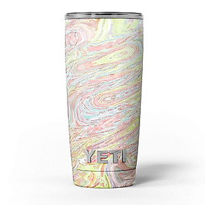 Design Skinz Slate Marble Surface V36 - Skin Decal Vinyl Wrap Kit Compatible with The Yeti Rambler Cooler Tumbler Cups