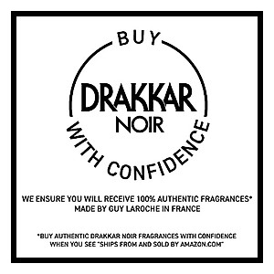 Drakkar Noir By Guy Laroche - Original Vintage Designer Fragrance Blend For Men - Fresh, Classic Men’s Evening Scent - Long Lasting Amber Fougere Aroma With Spicy And Citrus Notes - 1 Oz EDT Spray