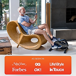 LifePro Under Desk Bike Pedal Exerciser, Arm and Leg Mini Exercise Bike Stationary Bike Pedals, Perfect Desk Exercise Equipment, for Seniors Adults and Teens - Foot Pedal Exerciser and Desk Workout