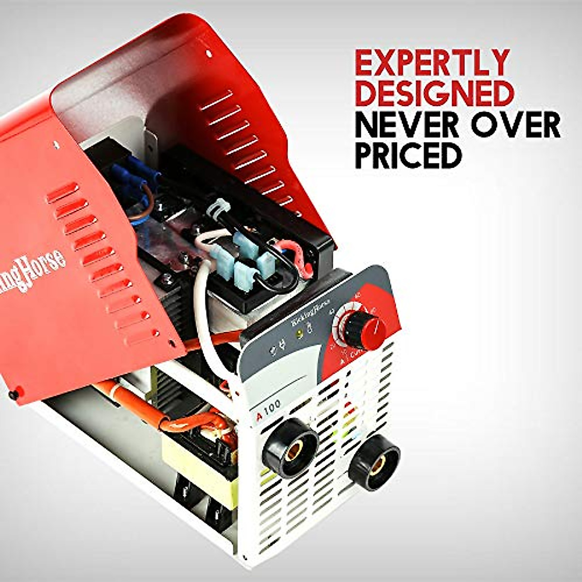 KICKINGHORSE A100 CSA/US Certified Arc Stick Welder 120V DC 100A Highest Efficiency 40K Hz IGBT Inverter Run-Off US Home 15/20A Breaker. Full-Metal Body Structure - Ideal for Beginners and Home Use