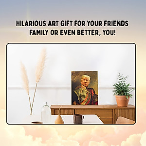 Poster - Celebrity Art - Faux Oil Painting Print - Novelty Pop Culture Artwork Gift