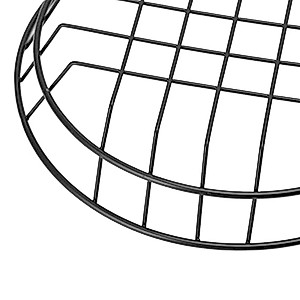 2pcs Fry Basket with Handle Grip,Stainless Steel French Fries Filter Net,Food Fryer Basket,Heavy Duty Frame French Chip Fry Basket for Snack Bar Restaurant(Round 20cm 25cm)