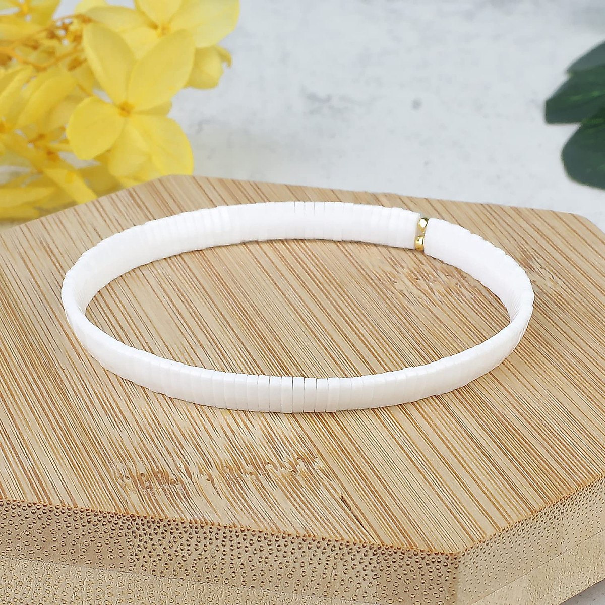 KELITCH Stretch Bracelets Miyuki Tila Beads Bracelets Colorful Friendship Bracelets for Women (12M)