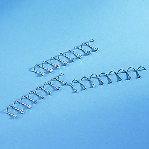 8PCS G23 Titanium Twist Screw Nose Studs 18G 20G Nose Rings 2mm 2.5mm 3mm Clear Pink Purple Aurora CZ Gold Nose Piercing Studs Nostril for Women Men(20g silver mix-color cz 2mm)