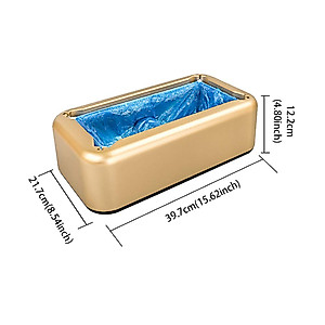 JoaSinc Shoe Cover Machine, Automatic Shoe Cover Dispenser, Shoe Booties Disposable 100pcs Disposable Plastic Shoe Covers Bags Shoe Covers Machine for Indoors Home Supermarket Shops Hospital