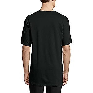 Hanes Size Men's Beefy Short Sleeve Tee Value Pack (2-Pack), Black, X-Large/Tall