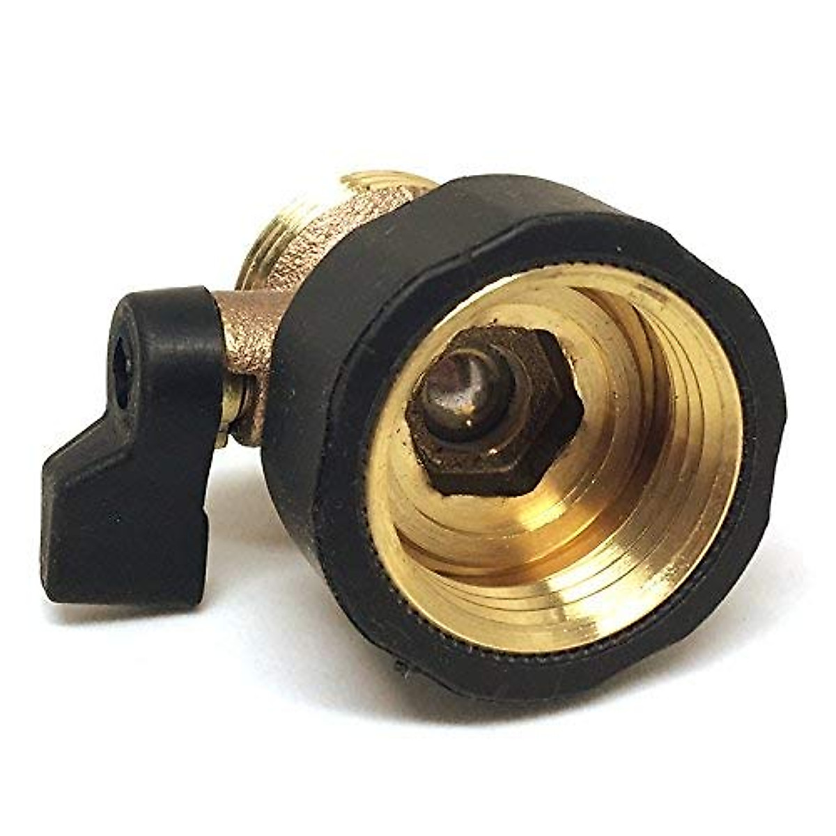 The World’s Best Water Shut Off Valve – Garden Hose Ball Valve Connector – Adjustable Shut Off, High Flow, Leak-Proof – Heavy Duty Solid Brass Watering Extender
