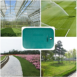 DVECUE Sprinkler Valve Box Cover Outer Diameter 12x17 Inch Irrigation Control Valve Box Replacement Lid Rectangular One Pieces