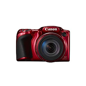 Canon PowerShot SX420 Digital Camera w/ 42x Optical Zoom - Wi-Fi & NFC Enabled (Red) (Renewed)